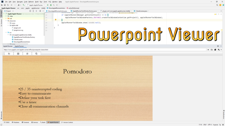 A Powerpoint Viewer for IntelliJ IDEA - Japplis news